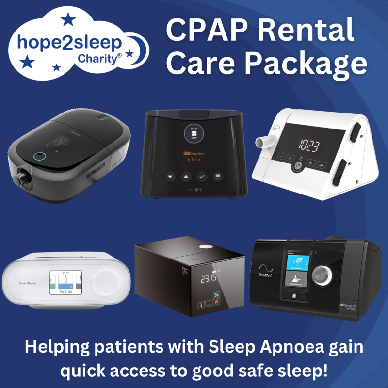 CPAP Rental Care Package for Sleep Apnoea - Hope2Sleep Charity